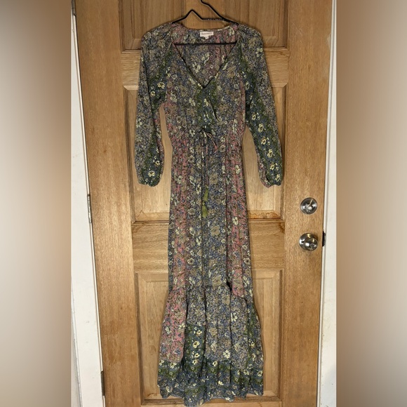 Boemos | Dresses | Boemo Womens Floral Boho Floral Tiered Maxi Dress ...